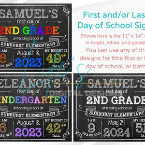 Last Day of School Chalkboard Sign to Instantly Edit in Corjl, Download ...