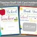 Teacher Appreciation Week Gift Card Holder to Download and Print ...