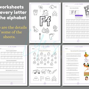 Learn the Alphabet Worksheets to Download and Print, 131 Pages ...