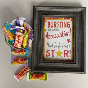 Bursting With Appreciation Signs to Download and Print for Teacher ...