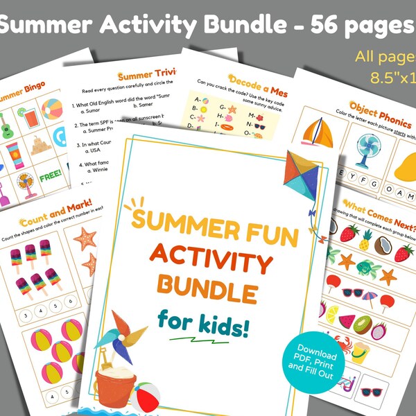 Summer Activity - Etsy