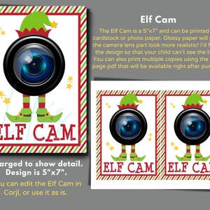 Elf Surveillance Sign and Elf Cam to Edit in Corjl, Download and Print ...