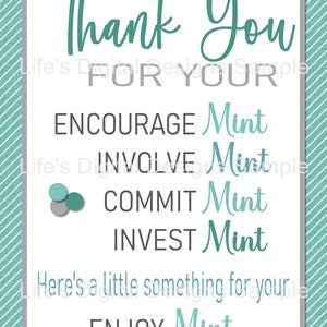 Teacher Appreciation Week Mint Sign to Download and Print, Employee ...