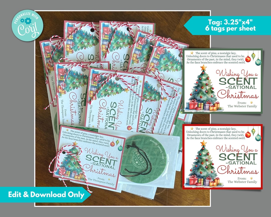 Wishing You a Scentsational Christmas Gift Tag for Scentsy Scent ...