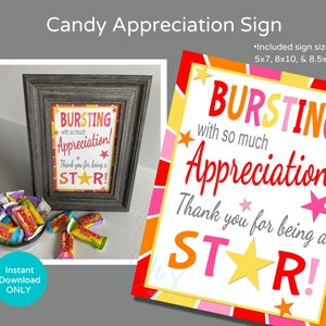 Teacher Appreciation Week Bursting With Appreciation Signs and Tag ...