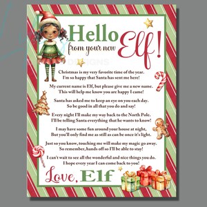 Elf Arrival Letter From New Elf to Download and Print, Christmas Elf ...