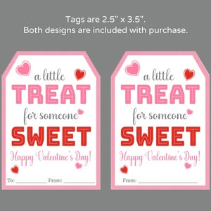 Valentine's Day Gift Tags to Download and Print, A Little Treat for ...
