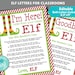 Christmas Elf Letter for Classroom Elf, Goodbye Letter to Edit ...