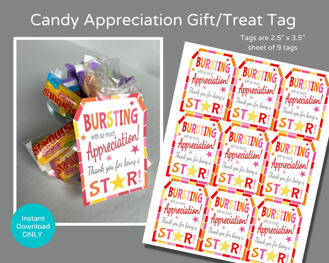 Teacher Appreciation Week Bursting With Appreciation Tags to Download ...