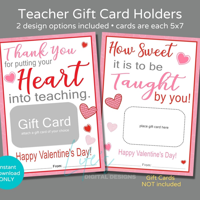 Teacher Valentines - Etsy