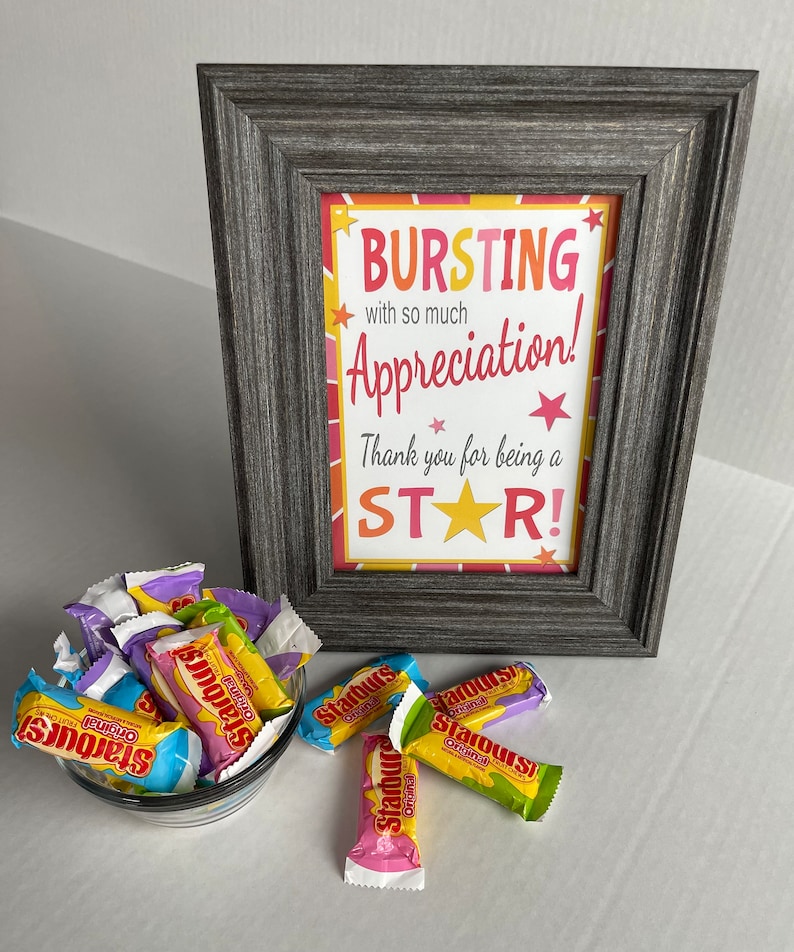 Bursting With Appreciation Signs to Download and Print for - Etsy