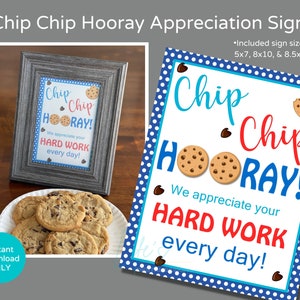 Chip Chip Hooray Sign to Download and Print for Teacher Appreciation ...