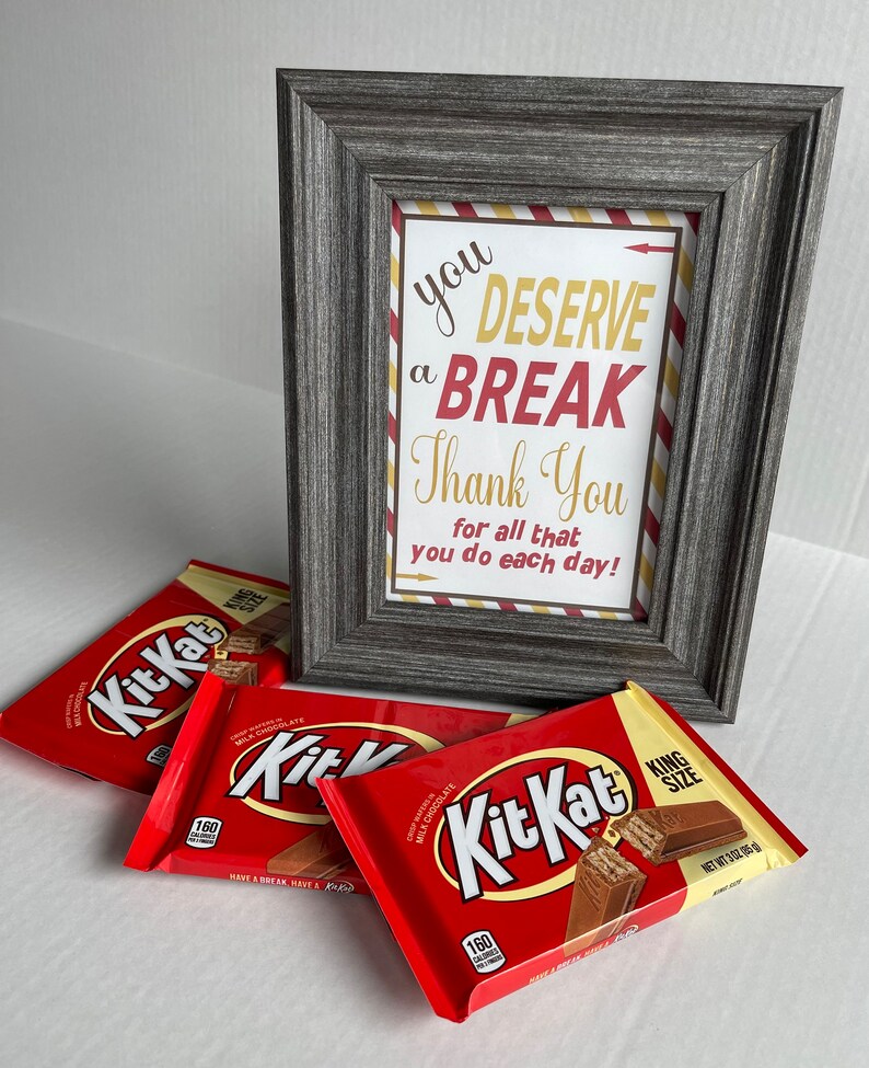 Teacher Appreciation Week You Deserve a Break Signs to Download and ...