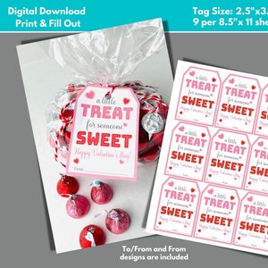 Valentine's Day Gift Tags to Download and Print, A Little Treat for ...