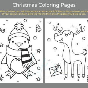 Christmas Coloring Pages to Download and Print, Santa Coloring Page ...