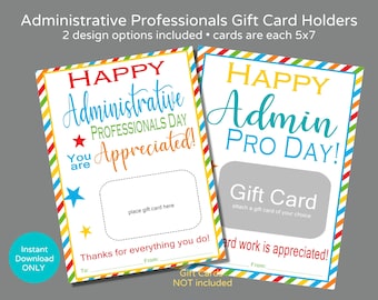 Administrative Professionals Day Amazon Gift Card Holder to Download ...
