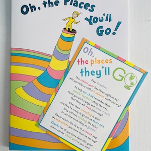 Oh the Places You'll Go Instruction Letter for Teachers to Sign Book ...