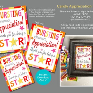 Teacher Appreciation Week Bursting With Appreciation Signs and Tag ...