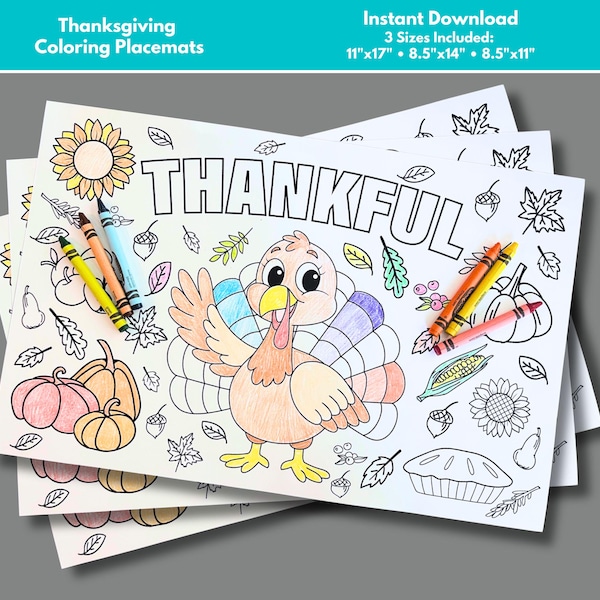 Turkey Placemats - Etsy