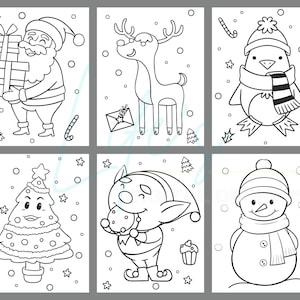 Christmas Coloring Pages to Download and Print, Santa Coloring Page ...