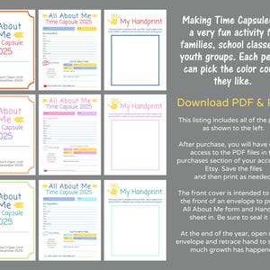 All About Me Time Capsule 2025, School Time Capsule, Family Time ...