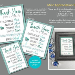 Teacher Appreciation Week Mint Sign to Download and Print, Employee ...