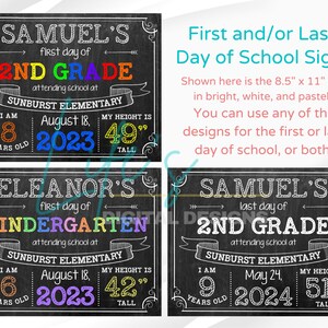 Last Day of School Chalkboard Sign to Instantly Edit in Corjl, Download ...