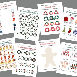 Christmas Activity and Coloring Pages Bundle to Download and Print ...