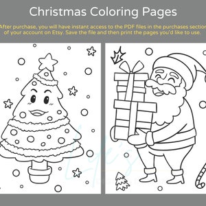 Christmas Coloring Pages to Download and Print, Santa Coloring Page ...