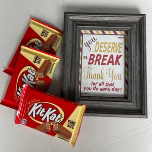 Teacher Appreciation Week You Deserve a Break Signs to Download and ...