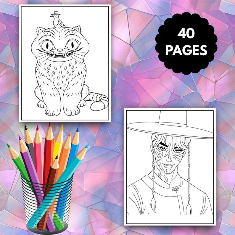 K-pop Demon Hunters Coloring Pages | Anime Style (digital Download ...
