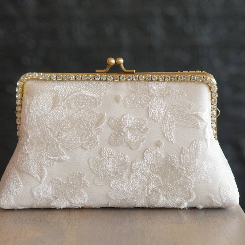 Ivory Bridal Clutch - Etsy