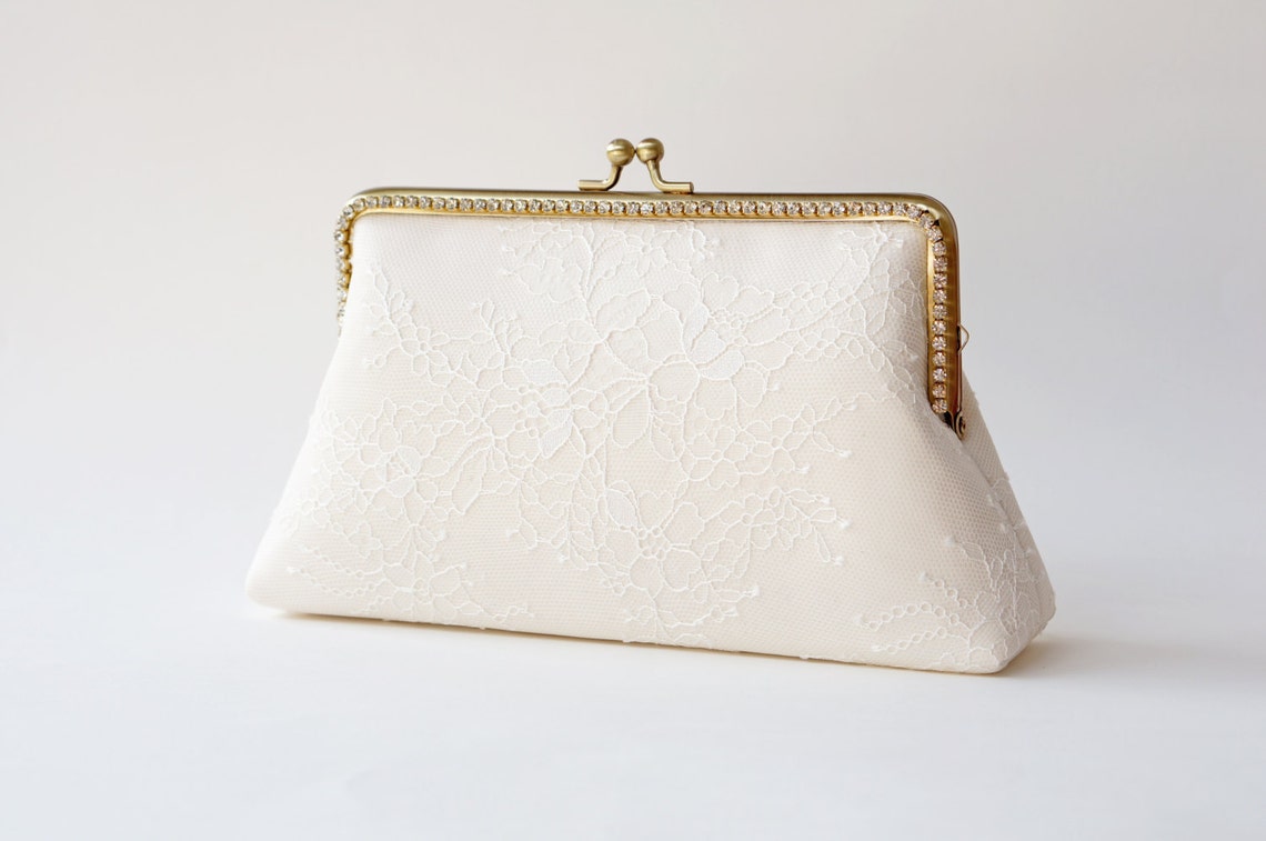 Chantilly Lace Clutch / Ivory Purse/ Vintage Inspired / - Etsy UK
