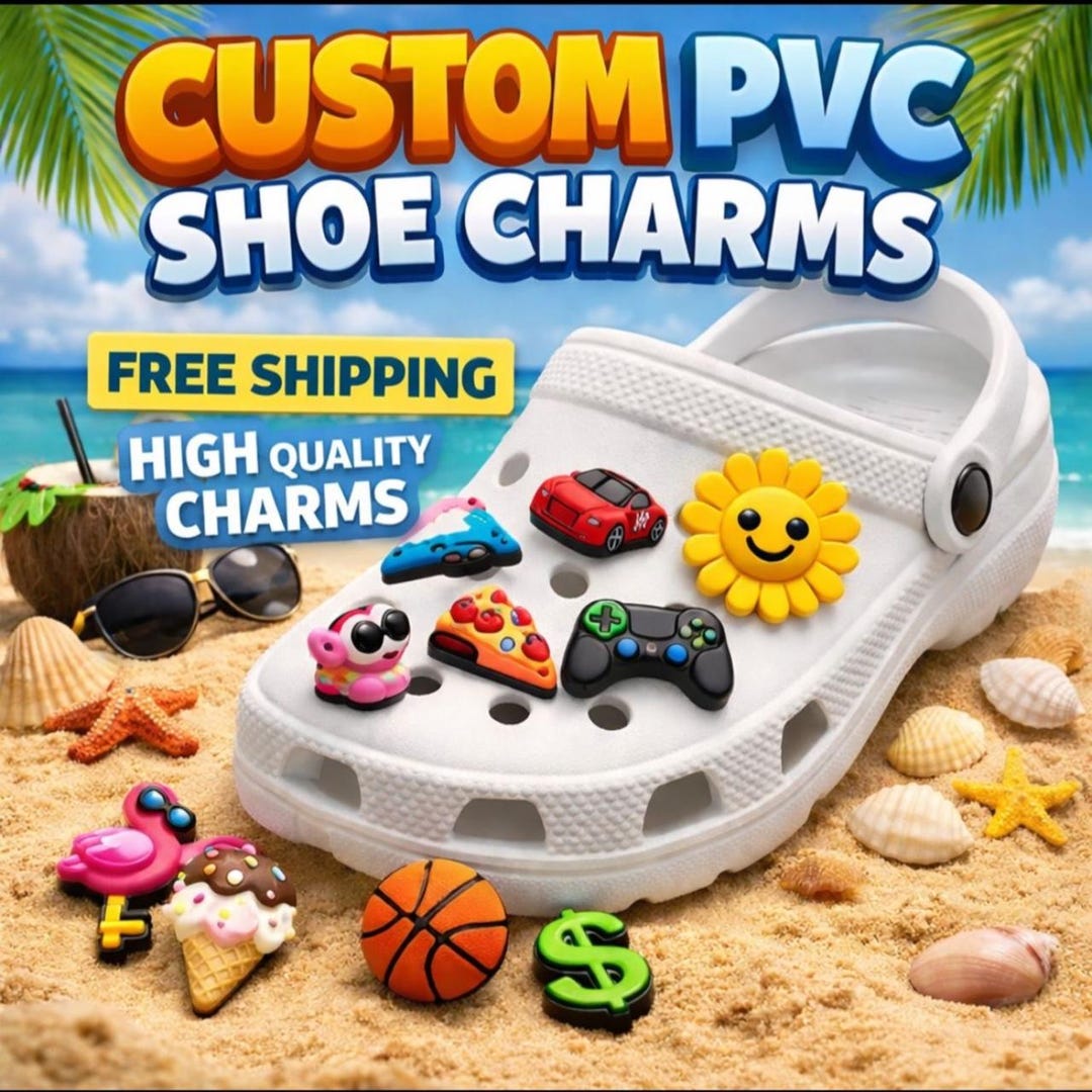 Custom PVC Shoe Charms | Personalized Clog Accessories - Etsy