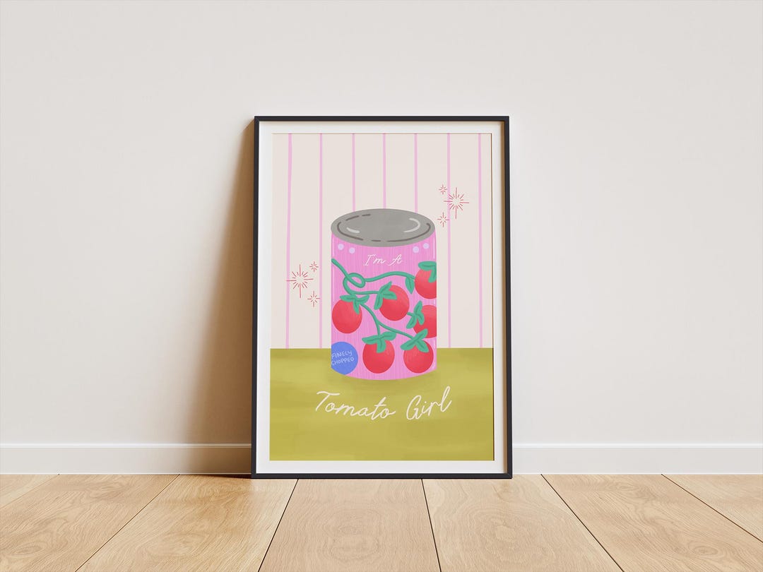 I Am a Tomato Girl Art Print - Etsy
