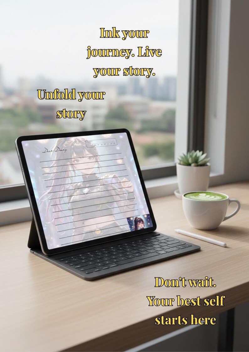 Diary 2026 – Sci-fi Anime Girl | Personalized Journal Page | Digital ...