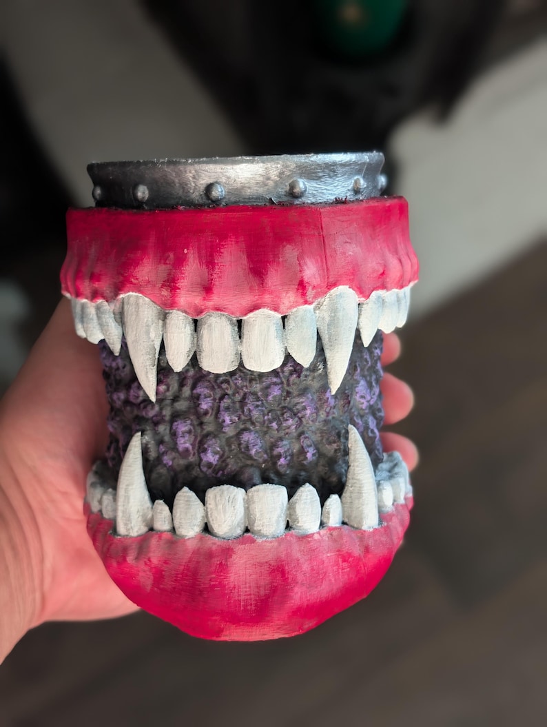 Monster Teeth Planter | Gothic Horror Desk Decor | Hand Painted 3D Printed Pot - Etsy