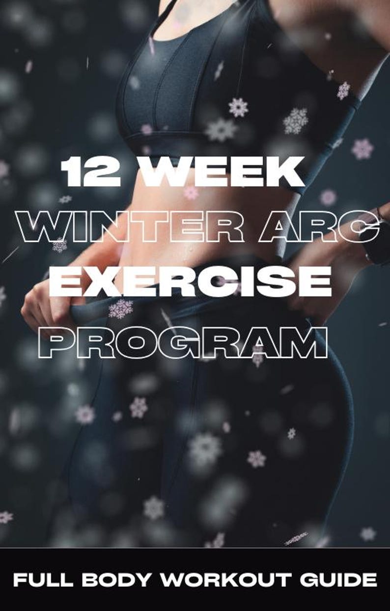 2026 Winter Arc 12-week Workout Plan | Full Body Toning | Home or Gym ...