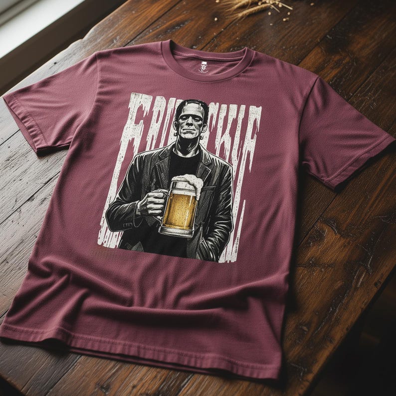 Frankenstein 2025 T-shirt, Monster Beer Tee, Funny Beer Graphic, Craft ...