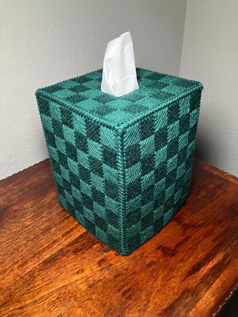 Custom Needlepoint Tissue Box Cover Kit - Etsy