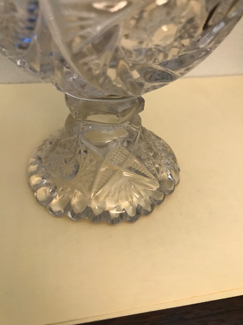 Antique EAPG Imperial Glass #555 "whirling Star" Small Compote~circa ...