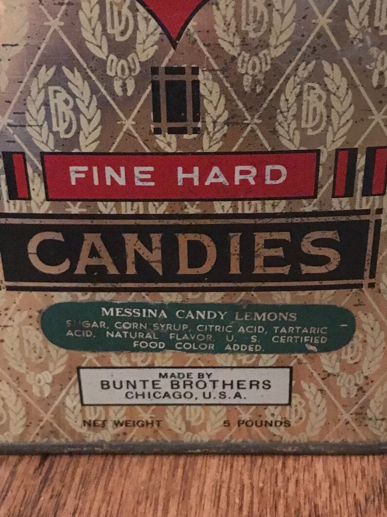 Vintage Bunte Brothers Fine Hard Candies Tin, Chicago, IL. - Etsy