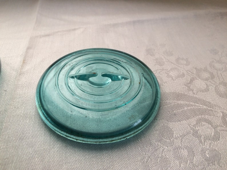 Blue Ball Sure Seal Jar With Bale and Glass Lid. Round Logo - Etsy