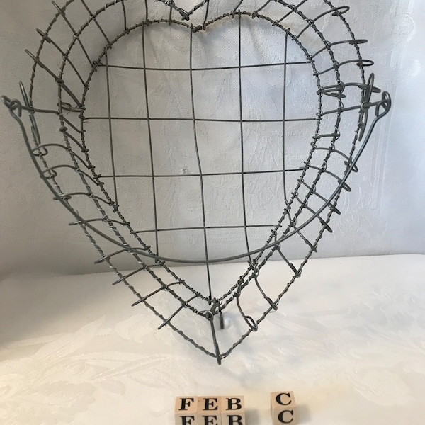 Wire Heart Basket - Etsy