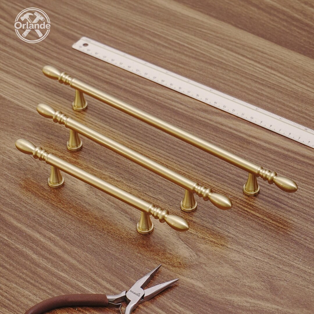 High Quality Brass Handle Hole Pitch 96mm 128mm 192mm/bedroom Drawer ...