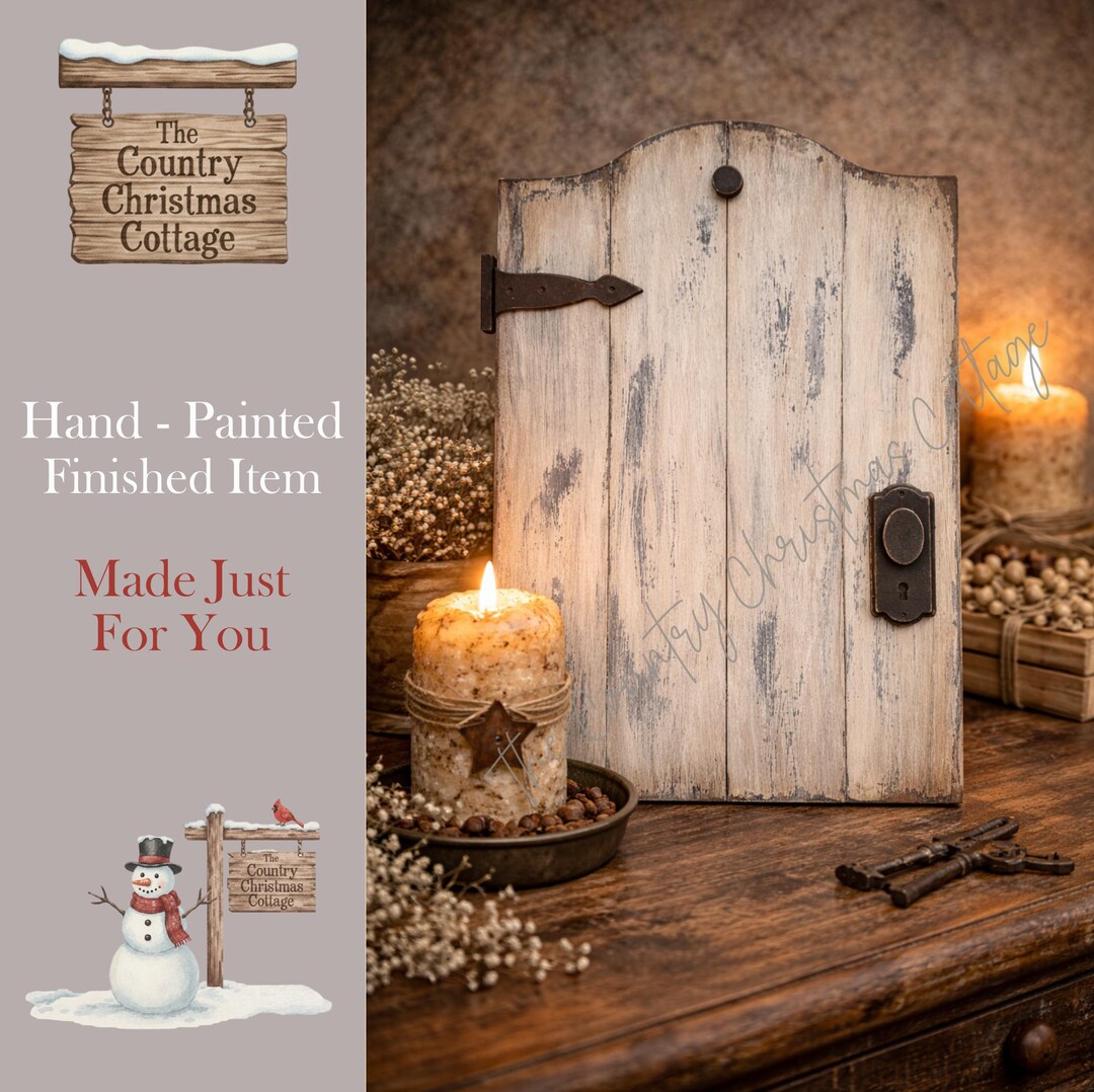 Hand-painted Vintage Door Shelf Sitter | Farmhouse Home Decor | Olde ...