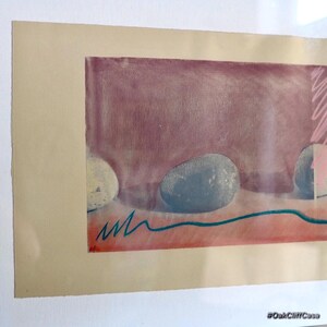Susan Singleton Artist Proof Post Modern Art Titled Only Stones 2 - Etsy