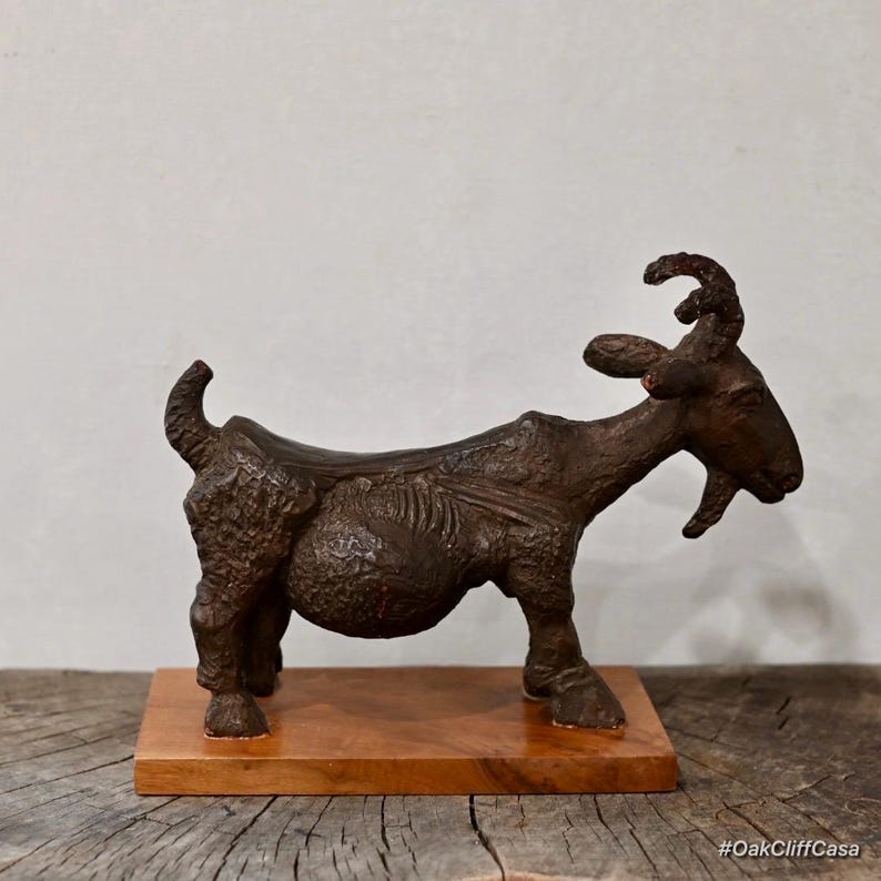 Vintage Pablo Picasso She Goat Sculpture by Austin Production - Etsy