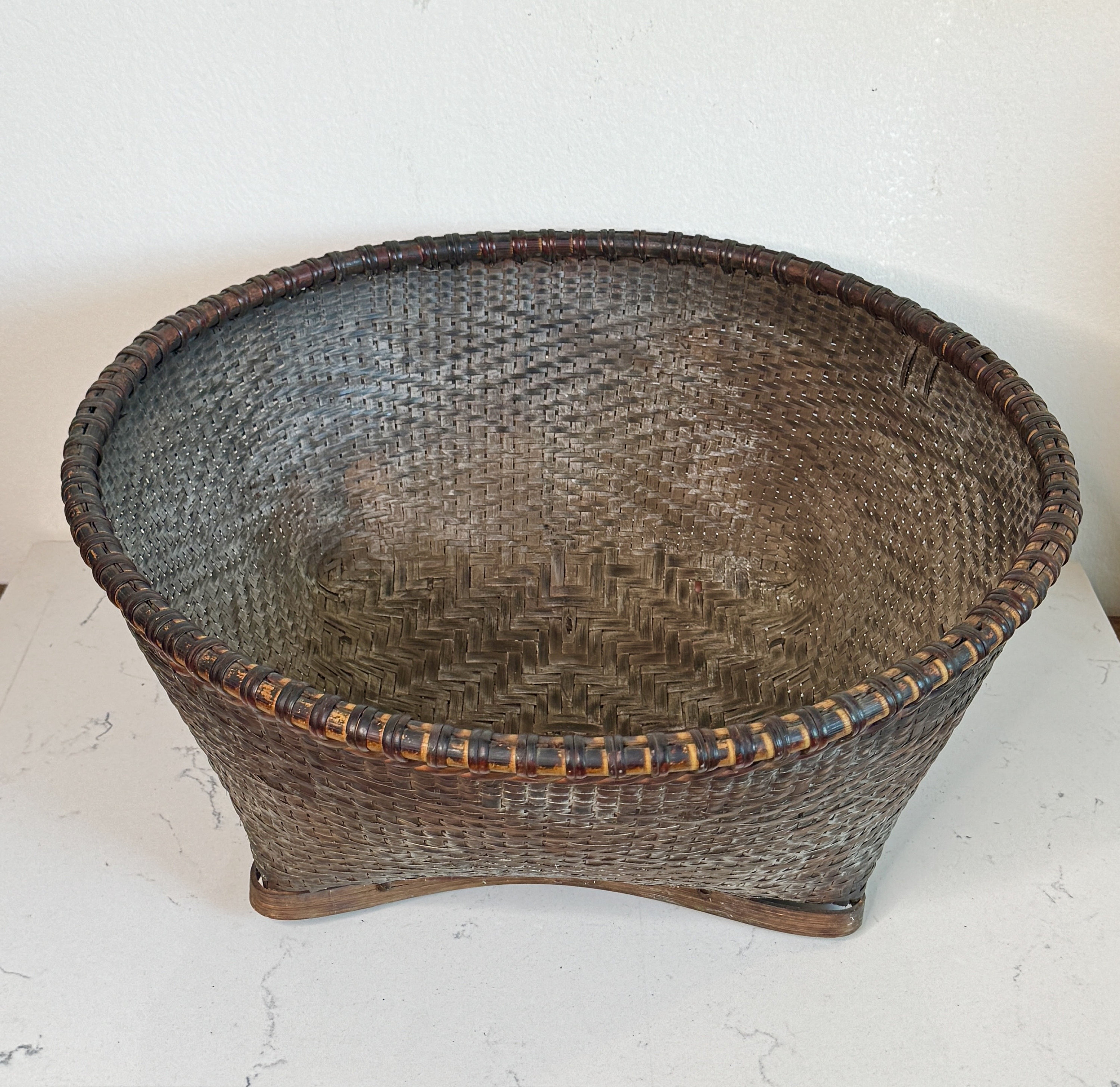 Vintage 20th Century Philippine LABBA Fruit & Vegetables Woven Bamboo ...
