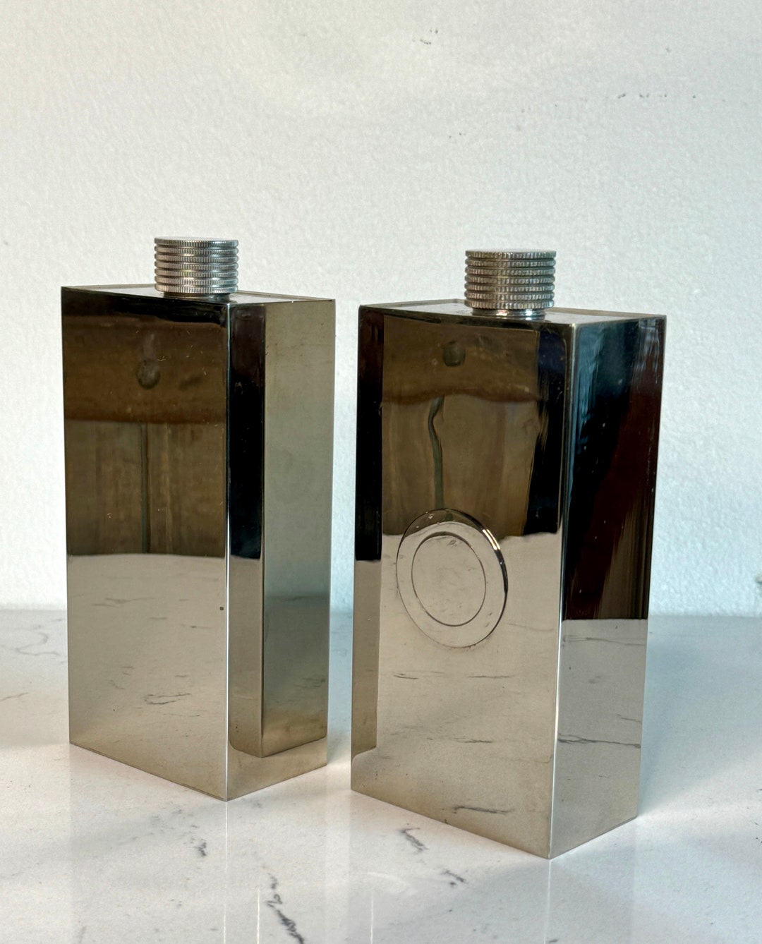 Vintage Mid Century Modern Pair of German Flask & Cups - Etsy
